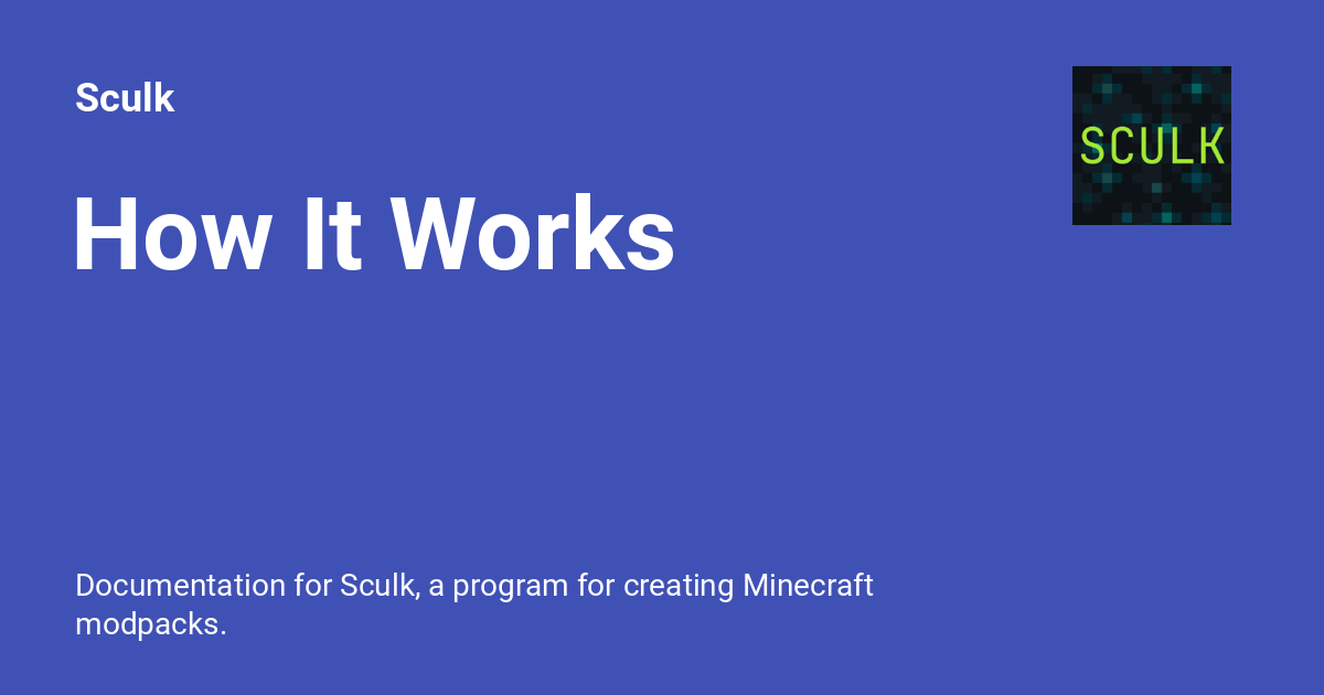 How It Works - Sculk